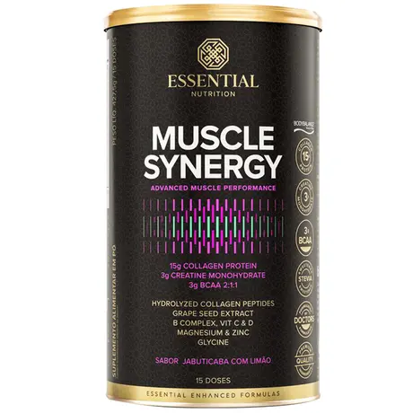 Muscle Synergy Essential Nutrition 427,5g Jabuticaba com Limão - Muscle ...