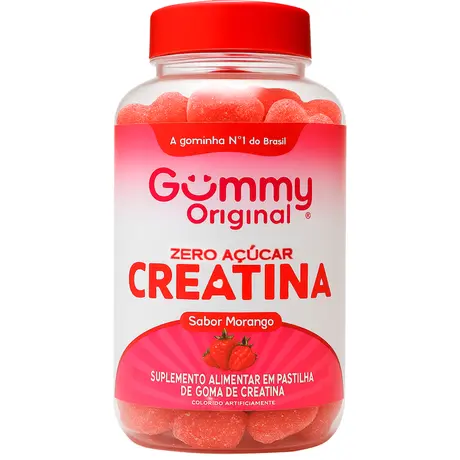 Creatina Zero Açúcar Gummy Original Morango 90 Gomas - Creatina Zero ...