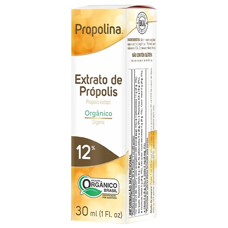 Propolina Extrato de Própolis 12% Orgânico 30ml - Propolina Extrato de ...