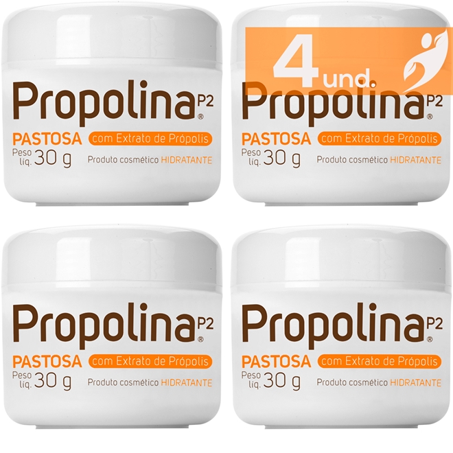 Kit 4 Pomada Propolina P2 Pastosa com Extrato de Própolis 30g - Kit 4 ...