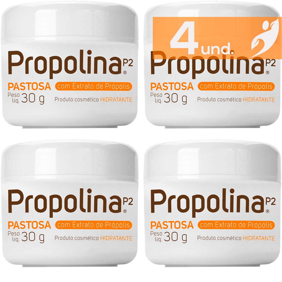 Kit 4 Pomada Propolina P2 Pastosa com Extrato de Própolis 30g - Kit 4 ...