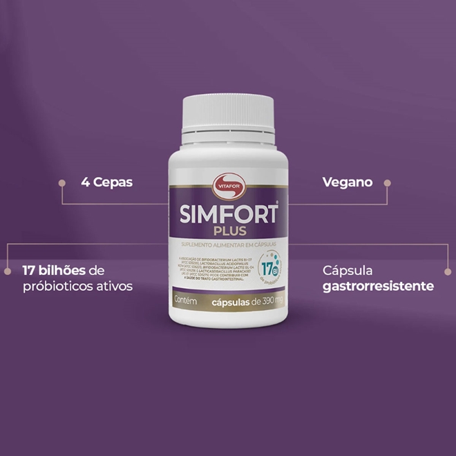 Simfort Plus Vitafor 30 Cápsulas - Simfort Plus Vitafor 30 Cápsulas ...