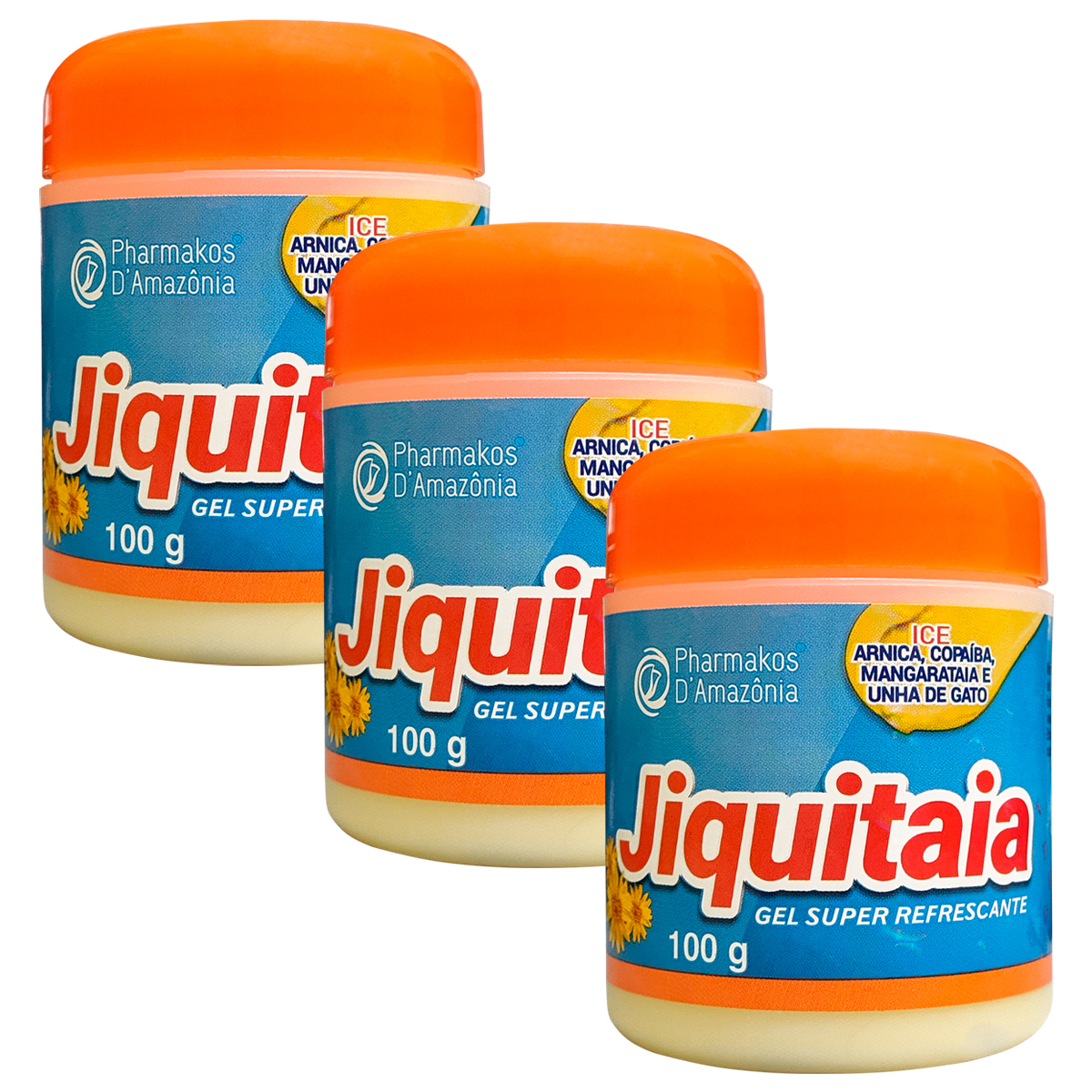 Kit3 Gel Jiquitaia Pharmakos 100g - Kit 3 Gel Jiquitaia Pharmakos 100g ...