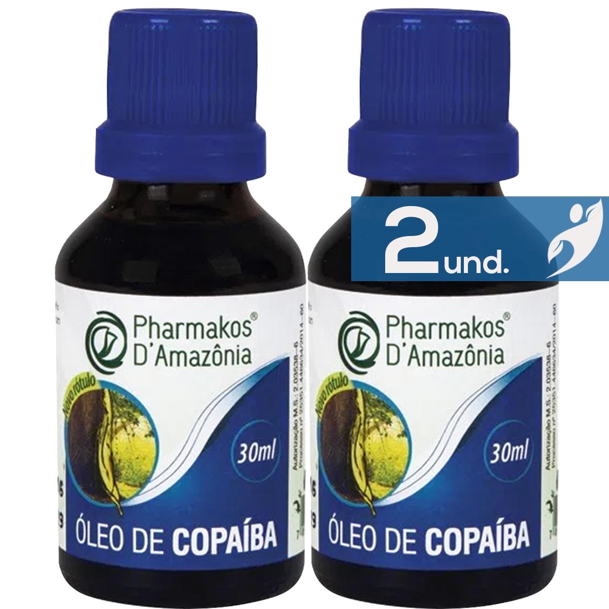 Óleo de Copaíba Pharmakos 30ml - Kit 2 Óleo de Copaíba Pharmakos 30ml ...