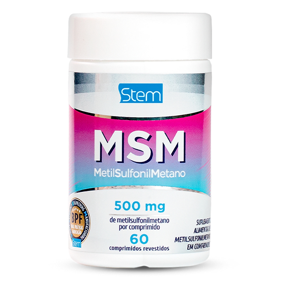 MSM Metilsulfonilmetano Stem 60 Comprimidos - MSM Metilsulfonilmetano Stem 60 Comprimidos - STEM