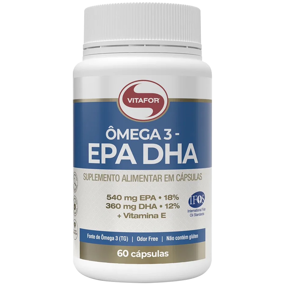 Ômega 3 Vitafor 1000mg 18 EPA 12 DHA 60 Cápsulas - Ômega 3 Vitafor ...