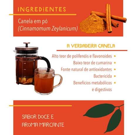 Kit 6 Canela do Ceilão em Pó Cookoa Cinnamomum Zeylanicum 60g - Kit 6 ...