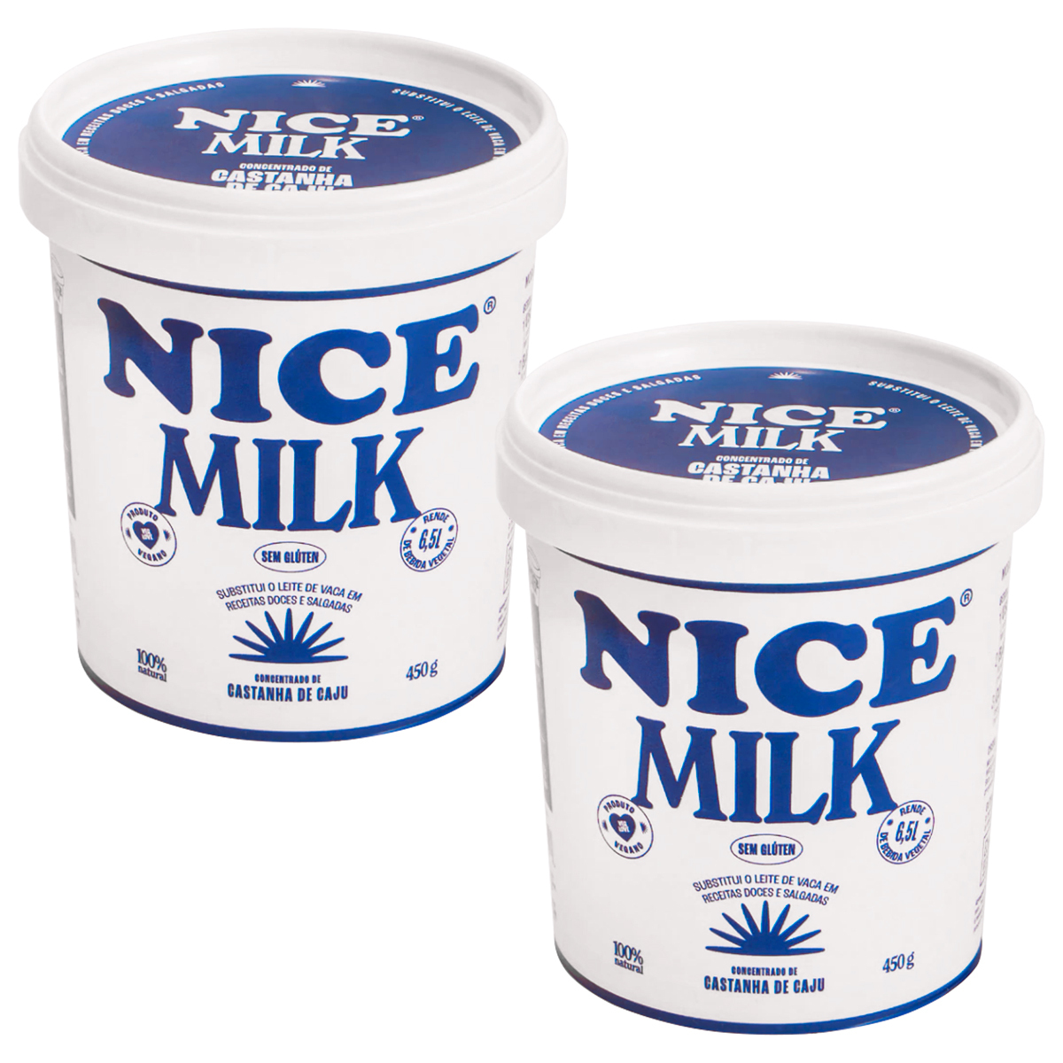Kit 2 Nice Milk Leite Vegetal de Castanha de Caju Concentrado 6,5L - Kit 2 Nice Milk Leite ...
