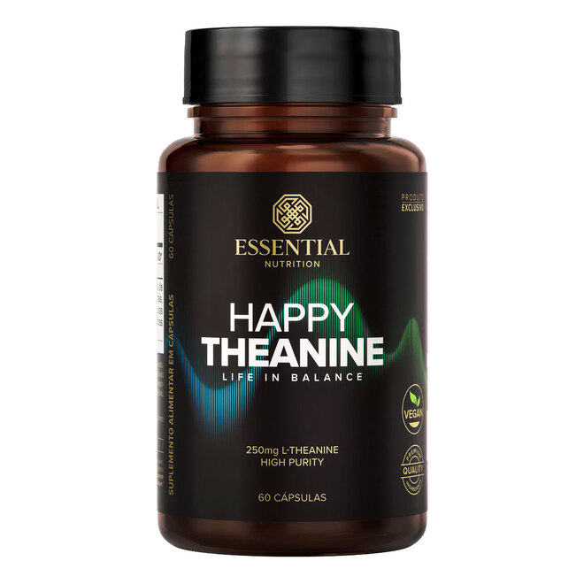 Happy Theanine Essential Nutrition L-teanina 60 Cápsulas - Happy ...