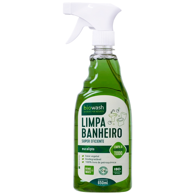 Limpa Banheiro Eucalipto Spray Biowash 650ml - Limpa Banheiro Eucalipto ...